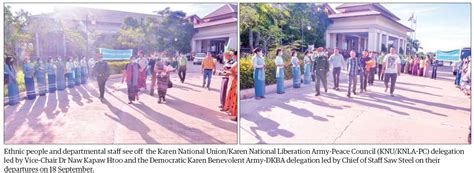 Knu Knla Pc Dkba Delegations Depart From Nay Pyi Taw Myanmar Digital News