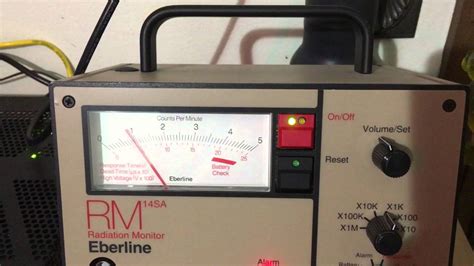 Eberline Rm 14sa Alarm Test Youtube