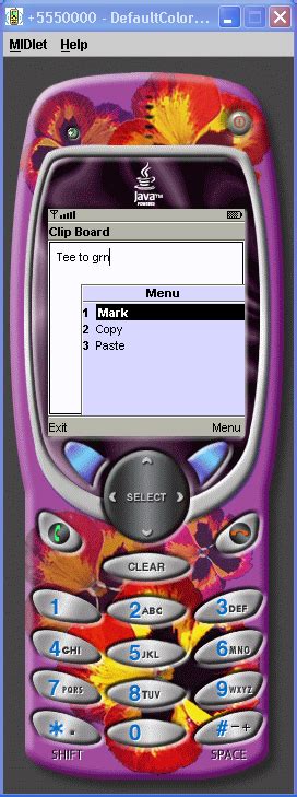 Simple ClipBoard TextBox TextField J2ME Java