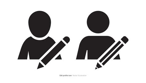 Premium Vector Edit Profile Icon Designedit Account Symbol Vector