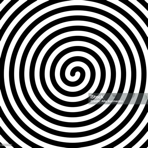 최면 흑백 나선형을 소용돌이 흑백 추상 적 배경 벡터 플랫 기하학적 그림 배너 웹 사이트 템플릿 전단지 브로셔 포스터용 템플릿