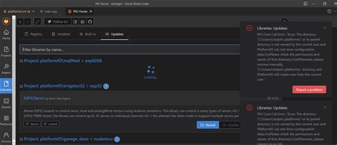 Libraries Updates Inconsistent Number Of Error Messages Issue 3716 Platformio