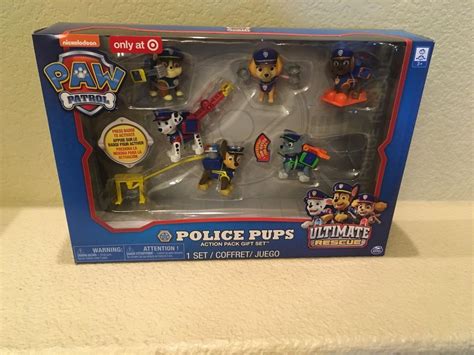 Paw Patrol Police Pups Action Pack T Set Ultimate Rescue 6 Figure
