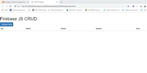 Membuat Crud Sederhana Dengan Firebase Javascript Dan Bootstrap