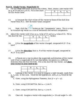 PhET Vector Addition Virtual Lab Simulation Physics By TheVirtual Teacher