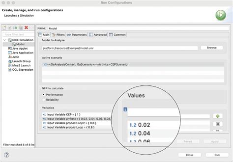 Selection Of The Model Analysis Scenario And Type Of Analysis And Download Scientific
