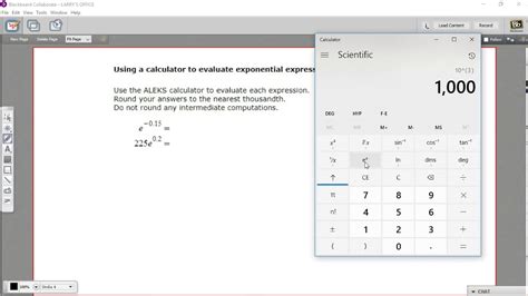 Evaluating Exponential Functions Calculator