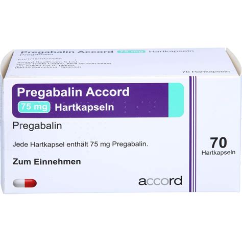 Pregabalin Accord 75 Mg Hartkapseln 70 Buc Eumed