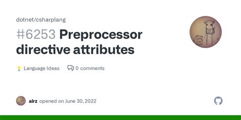 Preprocessor Directive Attributes · Dotnet Csharplang · Discussion