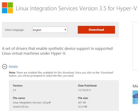 Виртуализация Microsoft выпустила Linux Integration Services Version