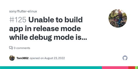 Unable To Build App In Release Mode While Debug Mode Is Working Fine