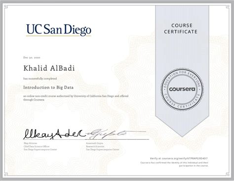 Khalid Albadi On Linkedin Introduction Cousera Bigdata