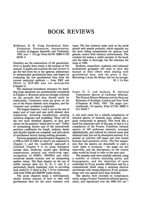 Pdf Using Geochemical Data Evolution Presentation Interpretation