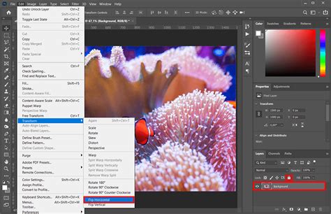 How To Flip A Layer In Photoshop