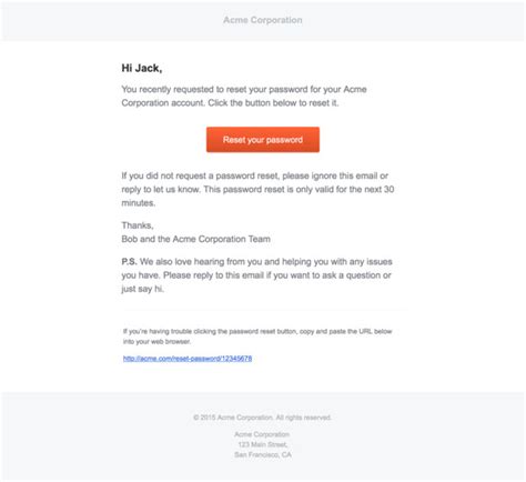 Reset Password Email Template HTML Password Reset Email Template Design And Best Practices