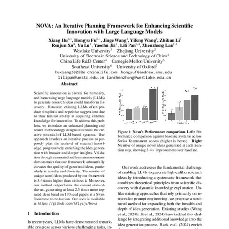 Nova An Iterative Planning Framework For Enhancing Scientific