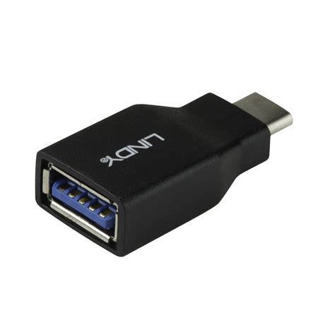 Usb 3 1 Adapter Type C Male To Type A Female From Lindy Uk