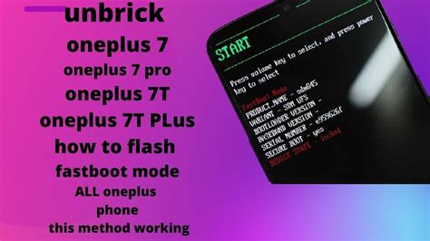 Unbrick Oneplus 7 7 Pro 7t 7t Pro Fastboot Method How To Flash Stuck On Boot Stuck On