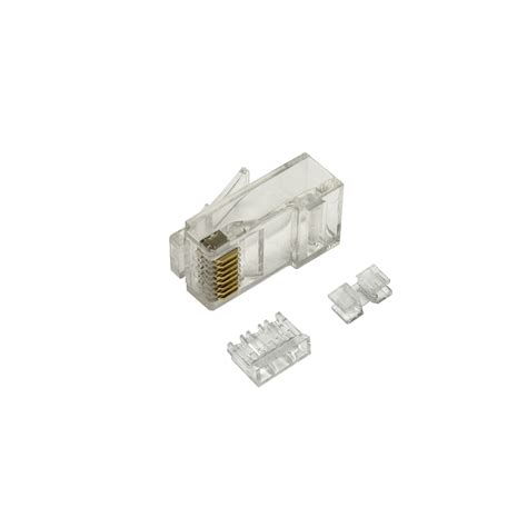 Rj45 Cat6a Plug For Slim Cable Stranded 8p 8c