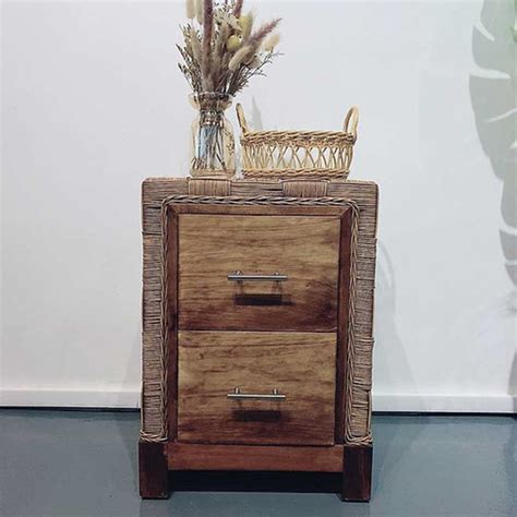 Artificial Cube Rattan Side Table Rattan Capital