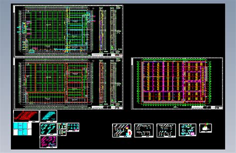 联合厂房给排水设计图纸 Autocad 2010 模型图纸下载 懒石网