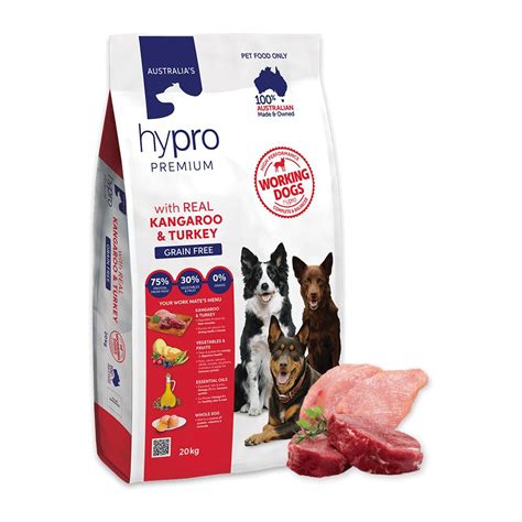 Hypro Premium Working Dog Kangaroo And Turkey Adult Dog Food 20kg Pet