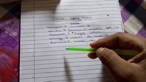 Java Data Type Icse Class 10 Computer Application Java Youtube