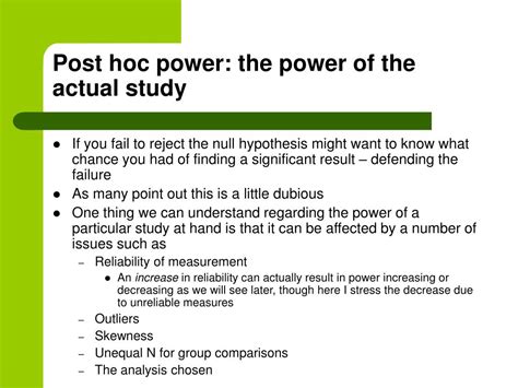 Ppt Statistical Power And Effect Sizes Powerpoint Presentation Free