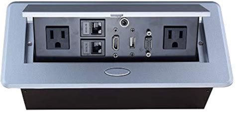 Universal Socket Table Pop Up Power Strip Date Hub Connection Box With Outlet Network Hdmi For