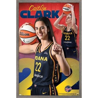 Trends International Wnba Indiana Fever Caitlin Clark 24 Framed Wall