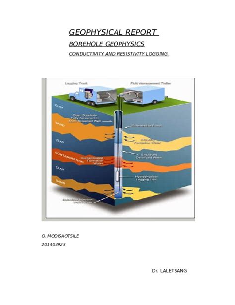 Doc Geophysical Report Borehole Geophysics Conductivity And