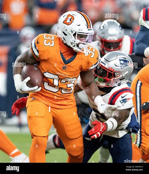 Denver Colorado Usa 24th Dec 2023 Broncos Rb Javonte Williams Runs