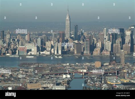 Aerial View Of Manhattan Island New York City New York Usa None