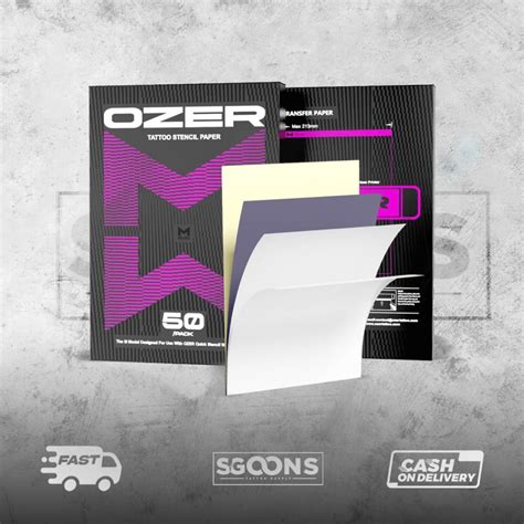 Ozer Quick Stencil Thermal Tattoo Paper Sgoons Tattoo Supply Shopee Philippines