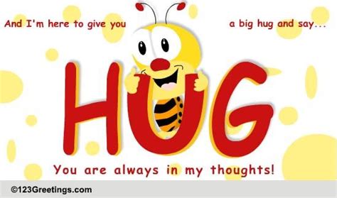 Cute Hug Week Wish Free Hug Week ECards Greeting Cards 123 Greetings
