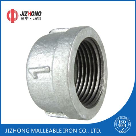Factory Malleable Iron Pipe Fittings Bspt Threaded Cap Cap And Pipe