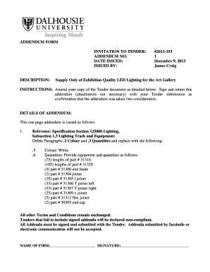 Addendum Fill And Sign Printable Template Online