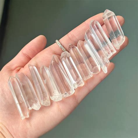 Natural Clear Quartz Crystal Points Raw And Lightly Polished Options