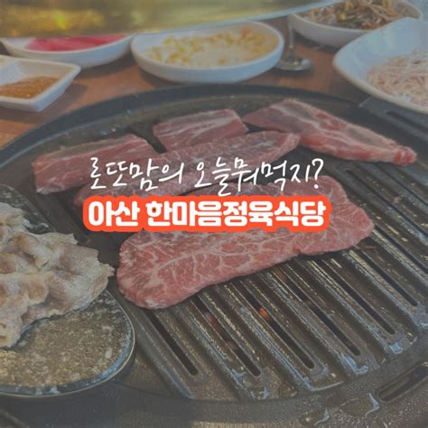 아산 놀이방 고기집 저렴한가격의 배방 소고기 맛집 한마음 정육식당 네이버 블로그