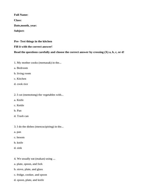 Pre Test Post Test Control Class Pdf