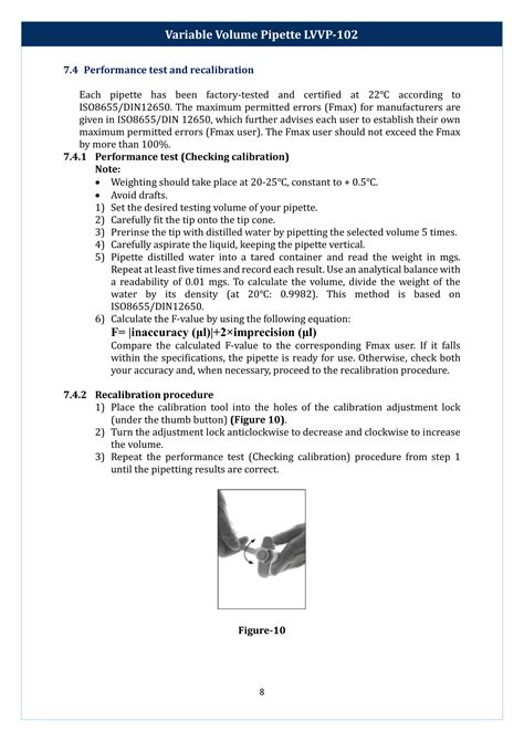 Variable Volume Pipette LVVP Operating Manual Labtron