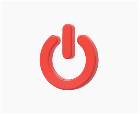 3d Realistic Power Off Red Button Vector Illustration 8323494 Vector Art At Vecteezy