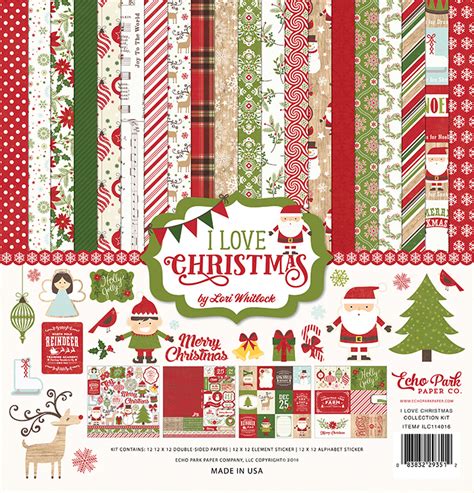 Echo Park I Love Christmas 12 X 12 Collection Kit
