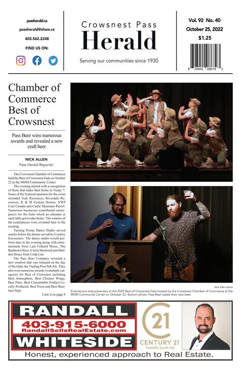 Crowsnest Pass Herald By Crowsnestpassherald Issuu