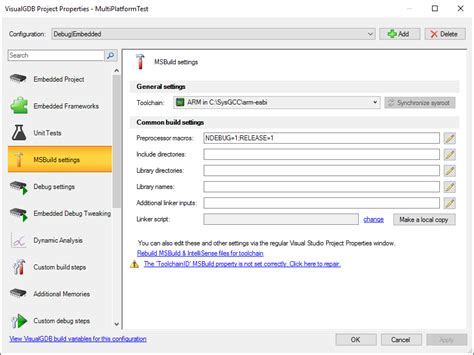 Targeting Multiple Platforms In One Project Visualgdb Tutorials