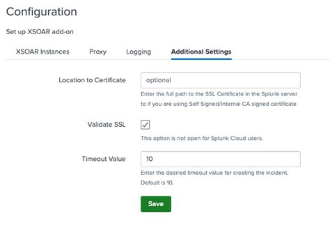Demisto Add On For Splunk Cortex XSOAR