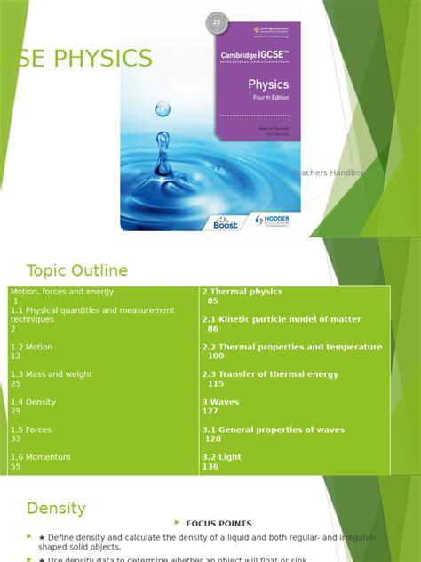 Igsce Physics Ppt Handbook Pdf Lever Energy Development
