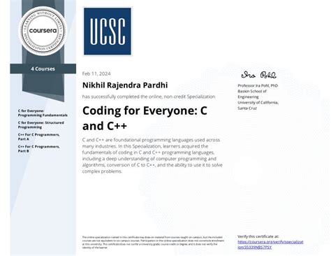 Coursera Ucsantacruz Cprogramming Cplusplus Softwareengineering