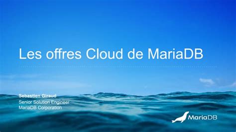 Mariadb Paris Workshop 2023 Cloud Pdf