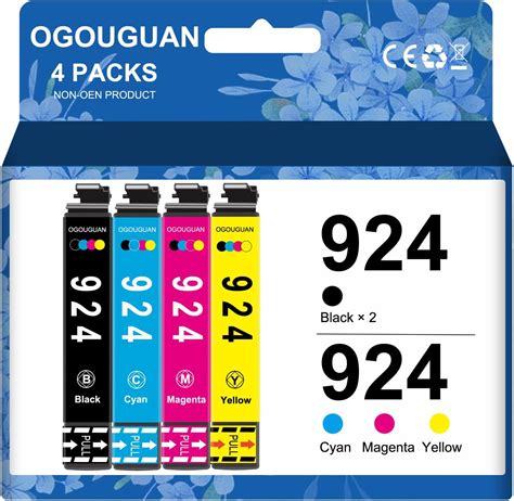 Hp 924 Pack De 4 Cartouches Dencre Authentiques Cmjn Amazonfr